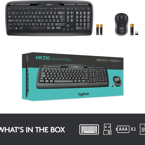 Logitech Mk330 Wireless Keyboard And Mouse Combo Easy To Use Dokantech